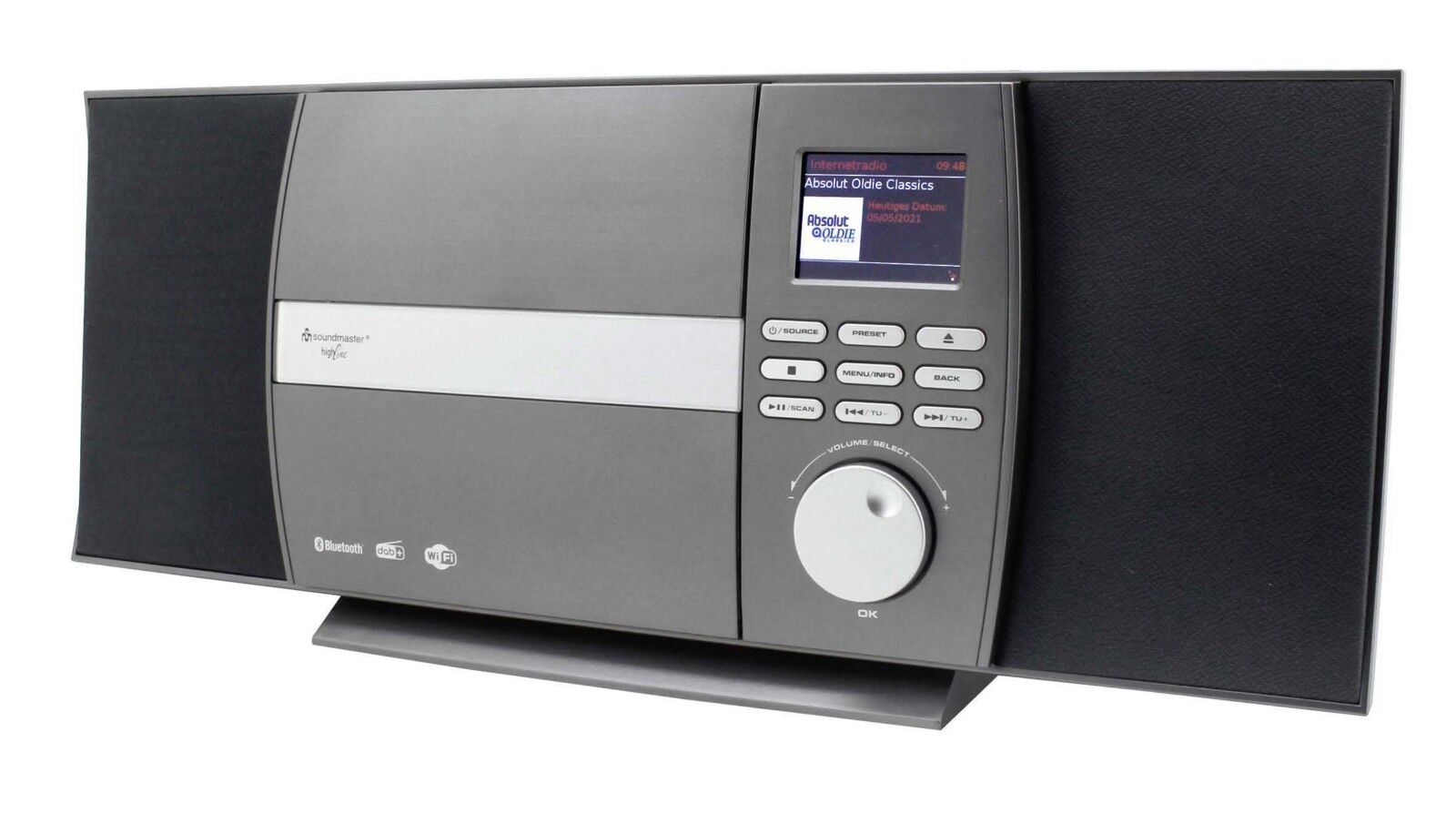 SOUNDMASTER DAB+Hybrid/Internetradio ICD1010AN Anthrazit - online kaufen im ETOH24 Elektroshop