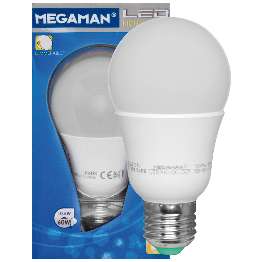MEGAMAN LED-Lampe 10,5W E27 810lm matt dimmbar - online kaufen im ...