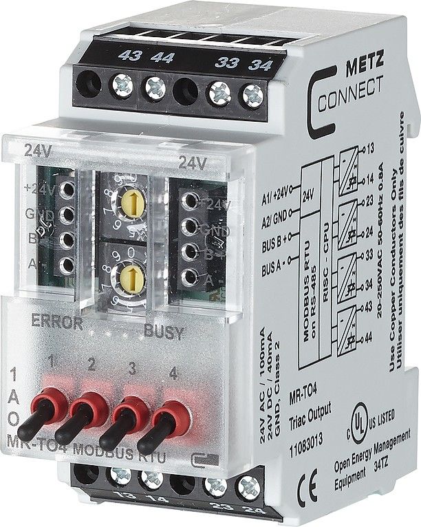 METZ CONNECT Modbus Modul RTU MR-TO4 Modbus RTU - online kaufen im ETOH24 Elektroshop